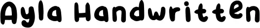 Ayla Handwritten font by Alya Naim | FontRiver