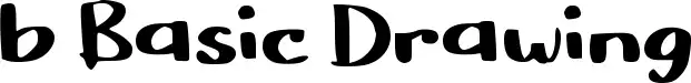b Basic Drawing font by wep | FontRiver