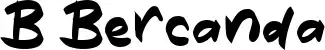 B Bercanda font by wep | FontRiver