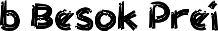 b Besok Prei font by wep | FontRiver