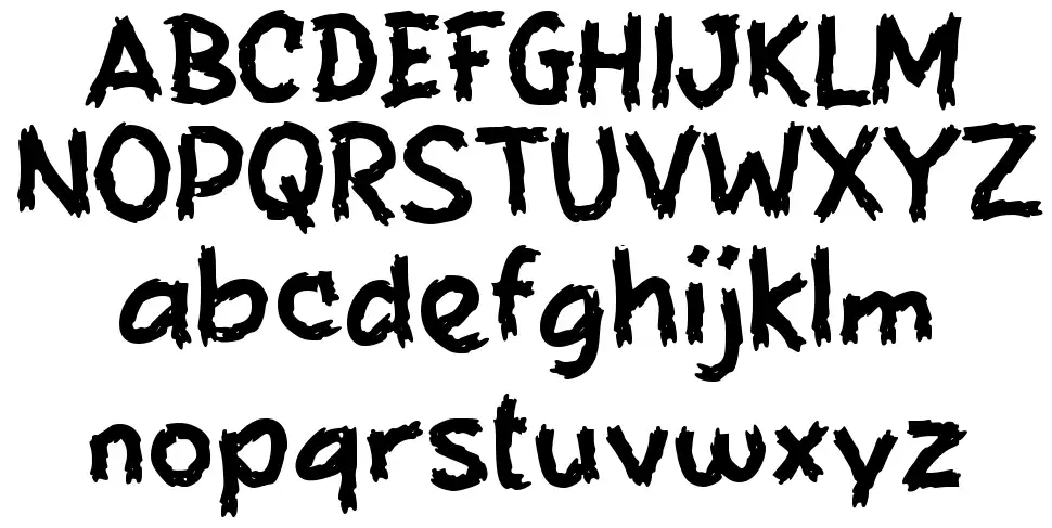 b Biggest Garbage font by wep | FontRiver