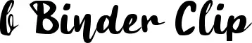 b Binder Clip font by wep - FontRiver