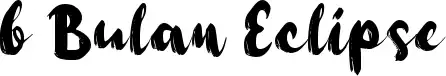 b Bulan Eclipse font by wep | FontRiver