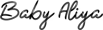 Baby Aliya font by NYA Letter | FontRiver