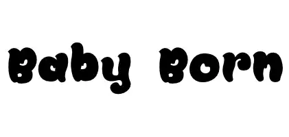 Baby Born font by Nurf Designs | FontRiver