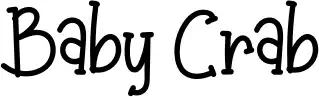 Baby Crab font by Letterena Studios | FontRiver