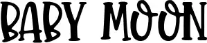 Baby Moon font by Subectype & Orenari | FontRiver