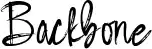 Backbone font by Febryl Arully | FontRiver
