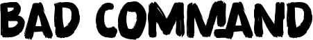 Bad Command font by Gassstype | FontRiver