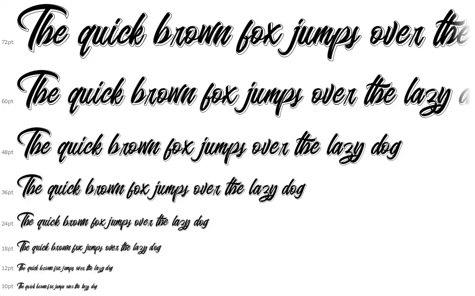 Badminton of Shadow font by Inopatype | FontRiver