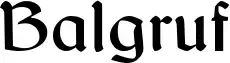 Balgruf font by Paul Miller | FontRiver