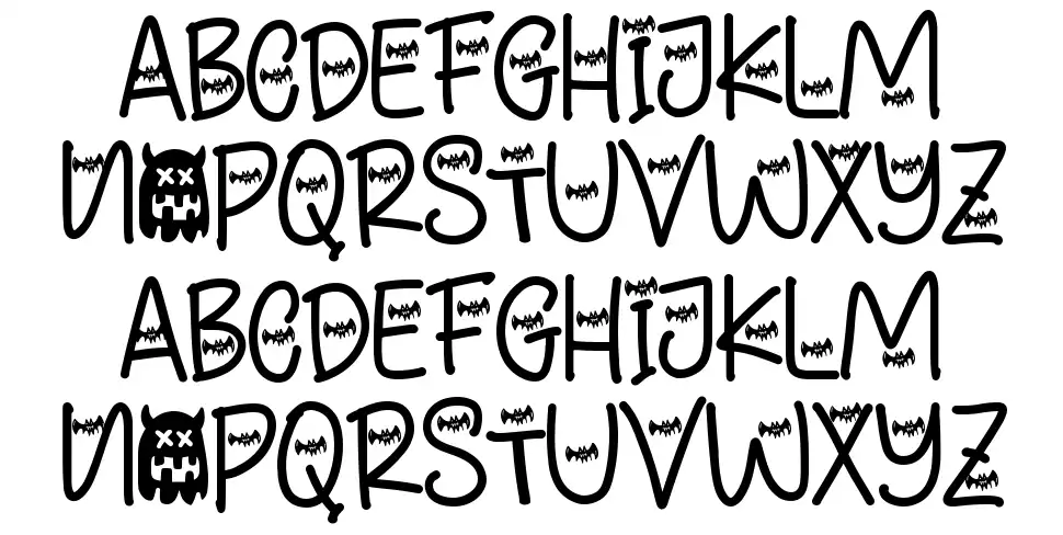 Bat Ghost font by Letterafa Studio | FontRiver