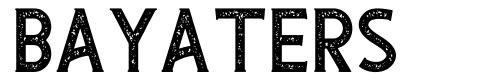 Bayaters font by Mustofa Nur Sidiq | FontRiver
