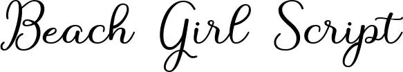 Beach Girl Script font by Iqbal Amsar Hidayat | FontRiver