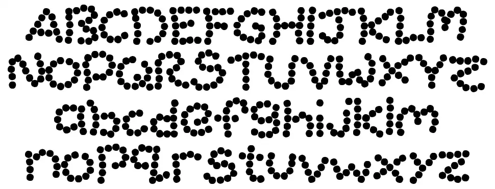 Bead Necklace font by Darrell Flood | FontRiver