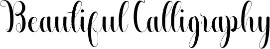 Beautiful Calligraphy font by Deniz86 | FontRiver