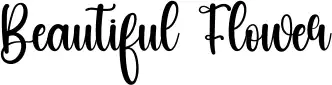 Beautiful Flower font by PiPi Creative | FontRiver