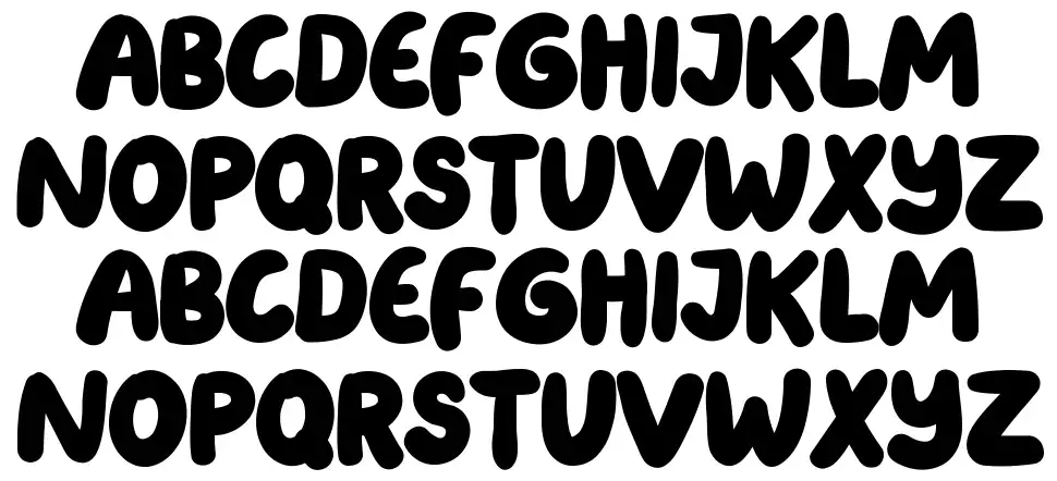 Bebalon Blue font by Fikry | FontRiver