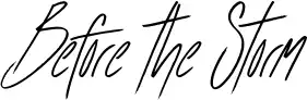 Before the Storm font by Jonathan S. Harris | FontRiver