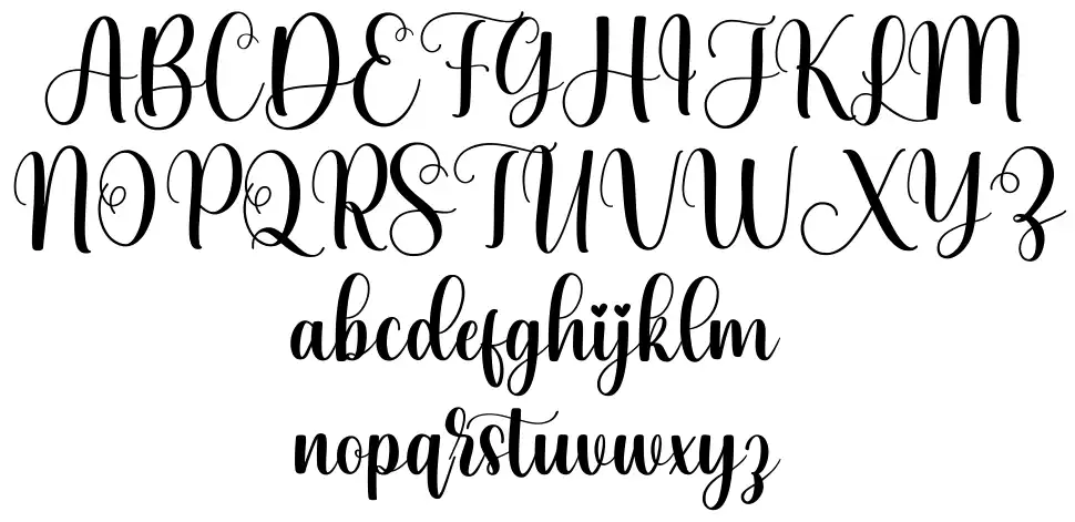 Bellarose font by Makashi | FontRiver