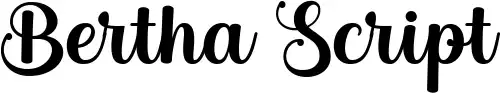 Bertha Script font by Romi Rahmadi | FontRiver