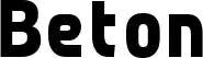 Beton font by Adele Houssin | FontRiver