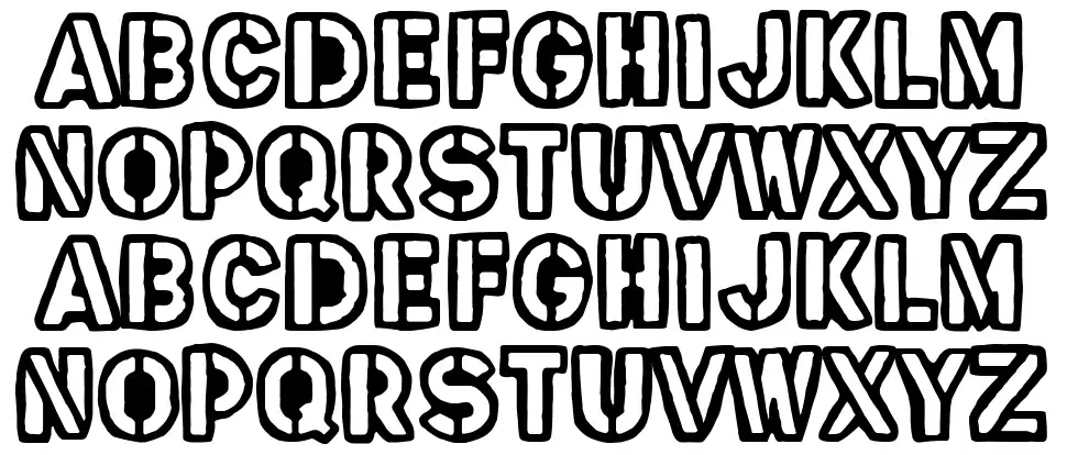 Big Storm Stencil font by Woodcutter | FontRiver