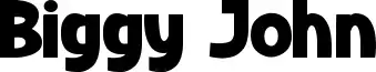 Biggy John font by idebareng | FontRiver
