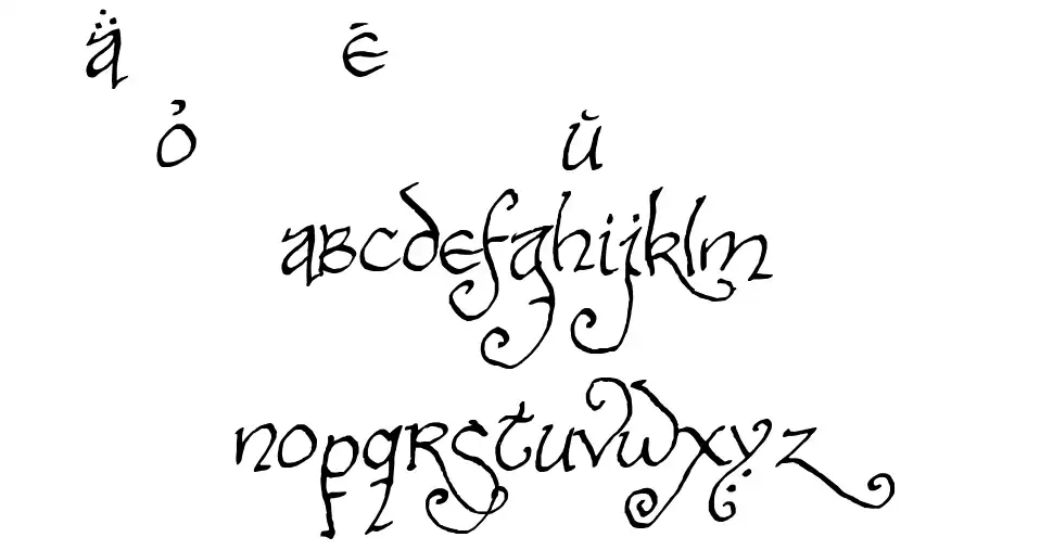 Bilbo Hand font by Nancy Lorenz | FontRiver