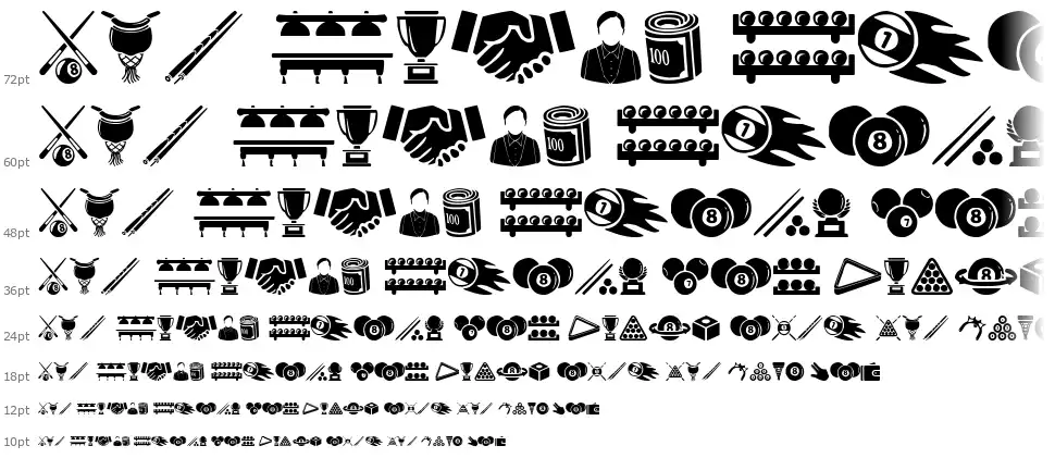 Billiard font by Woodcutter | FontRiver