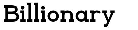 Billionary font by Din Studio - FontRiver