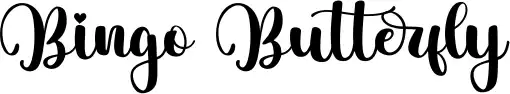 Bingo Butterfly font by Bearytype | FontRiver