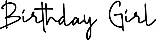 Birthday Girl font by Edric Studio | FontRiver