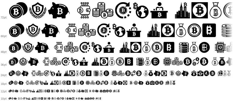 Bitcoin font by Woodcutter | FontRiver