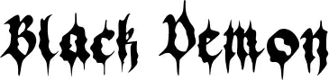 Black Demon font by Kong Font | FontRiver
