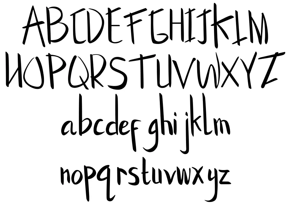 Fuente Black Legoland diseñada por Rafantype Studio