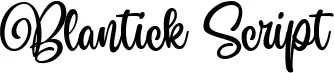 Fuente Blantick Script diseñada por Damarletter