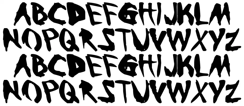 Bleeding Trough font by Gaven Van Sant | FontRiver