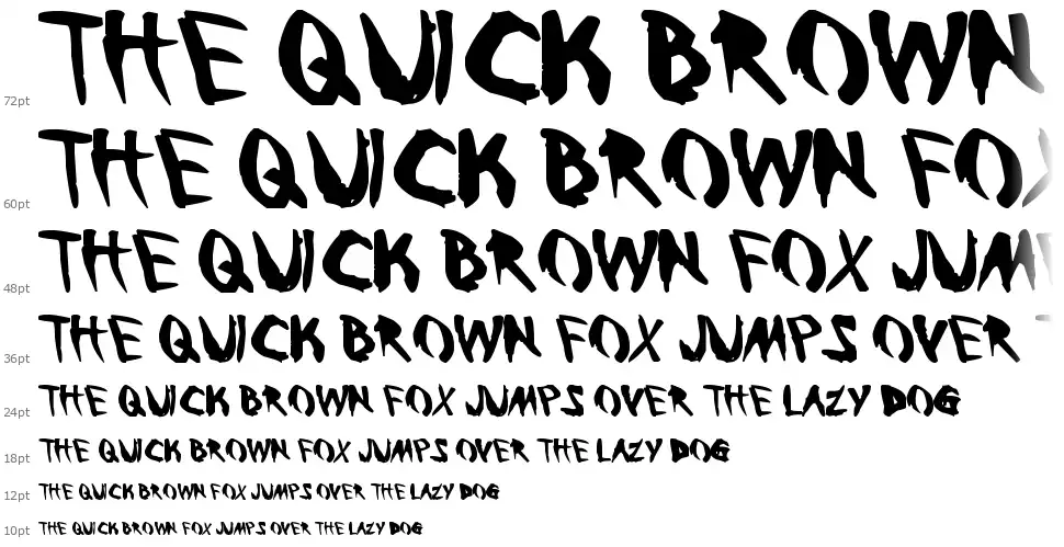 Bleeding Trough font by Gaven Van Sant | FontRiver