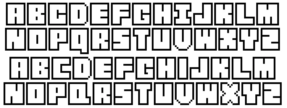 Blocked font by A. Anderson | FontRiver