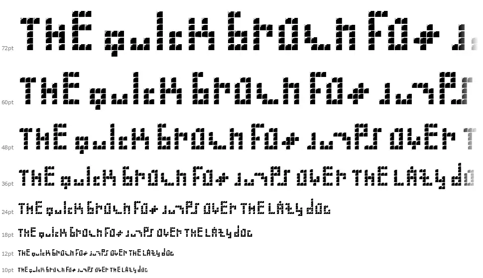 Blokus font by Zoya Feldman | FontRiver