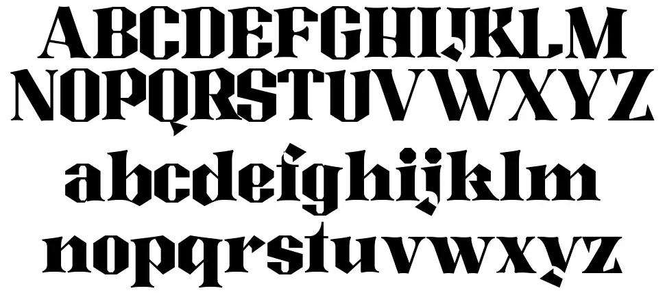 Fuente Blood Moon diseñada por Ardyana Types