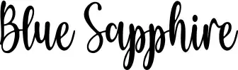 Blue Sapphire font by Skinny Type | FontRiver