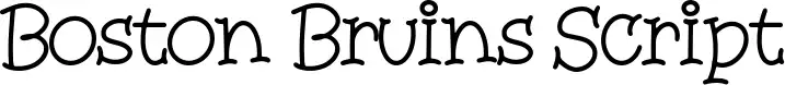 Boston Bruins Script font by Alexander Tiunov | FontRiver
