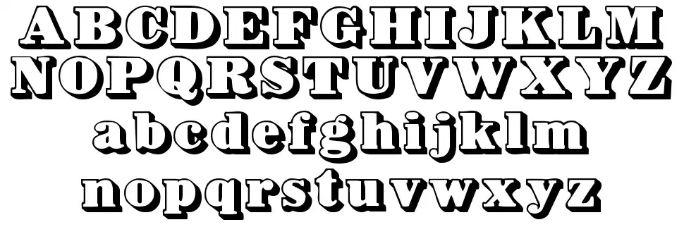Bower Shadow font by | FontRiver
