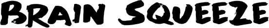 Brain Squeeze font by Hanoded | FontRiver