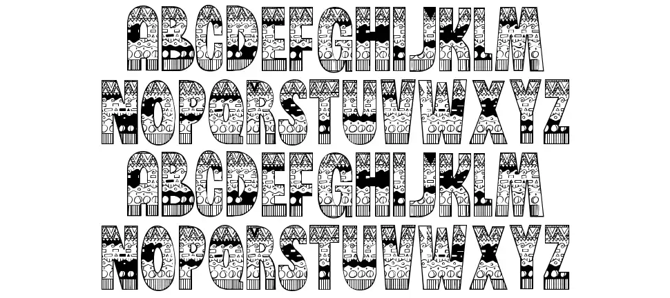 Brinetext Pattern font by Skyhaven Fonts | FontRiver