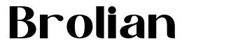 Brolian font by Eka Hermawan | FontRiver