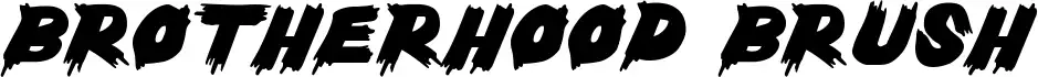 Brotherhood Brush font by Tigadestd | FontRiver