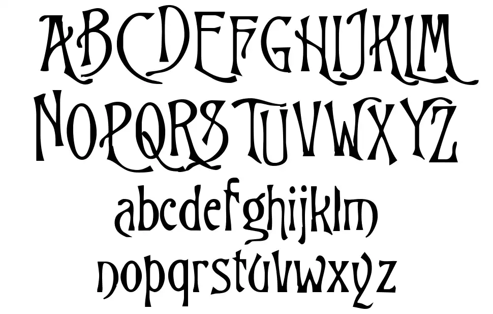Burton s Nightmare Font By FontRiver